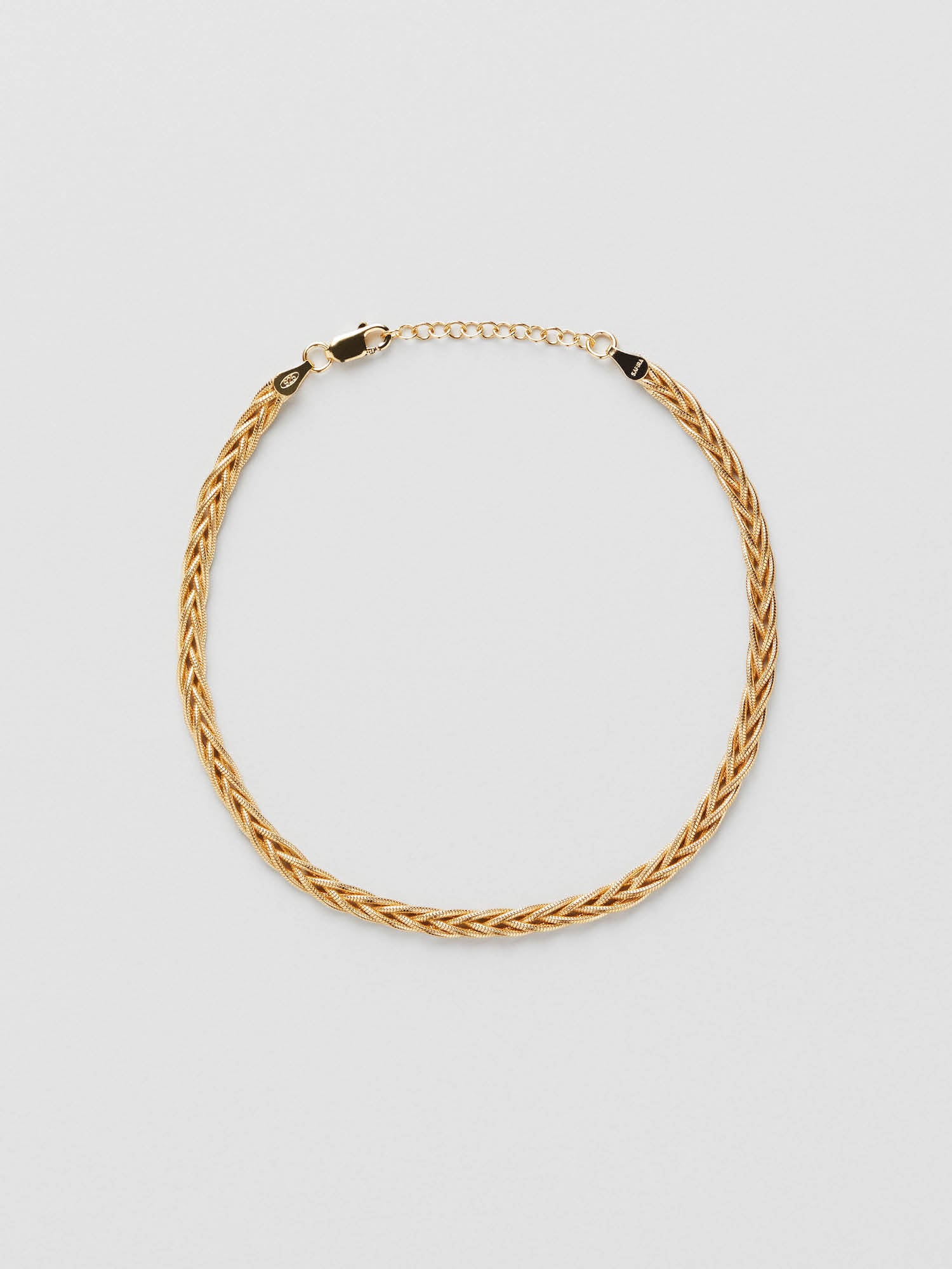 Braided Snake Chain Fotlänk