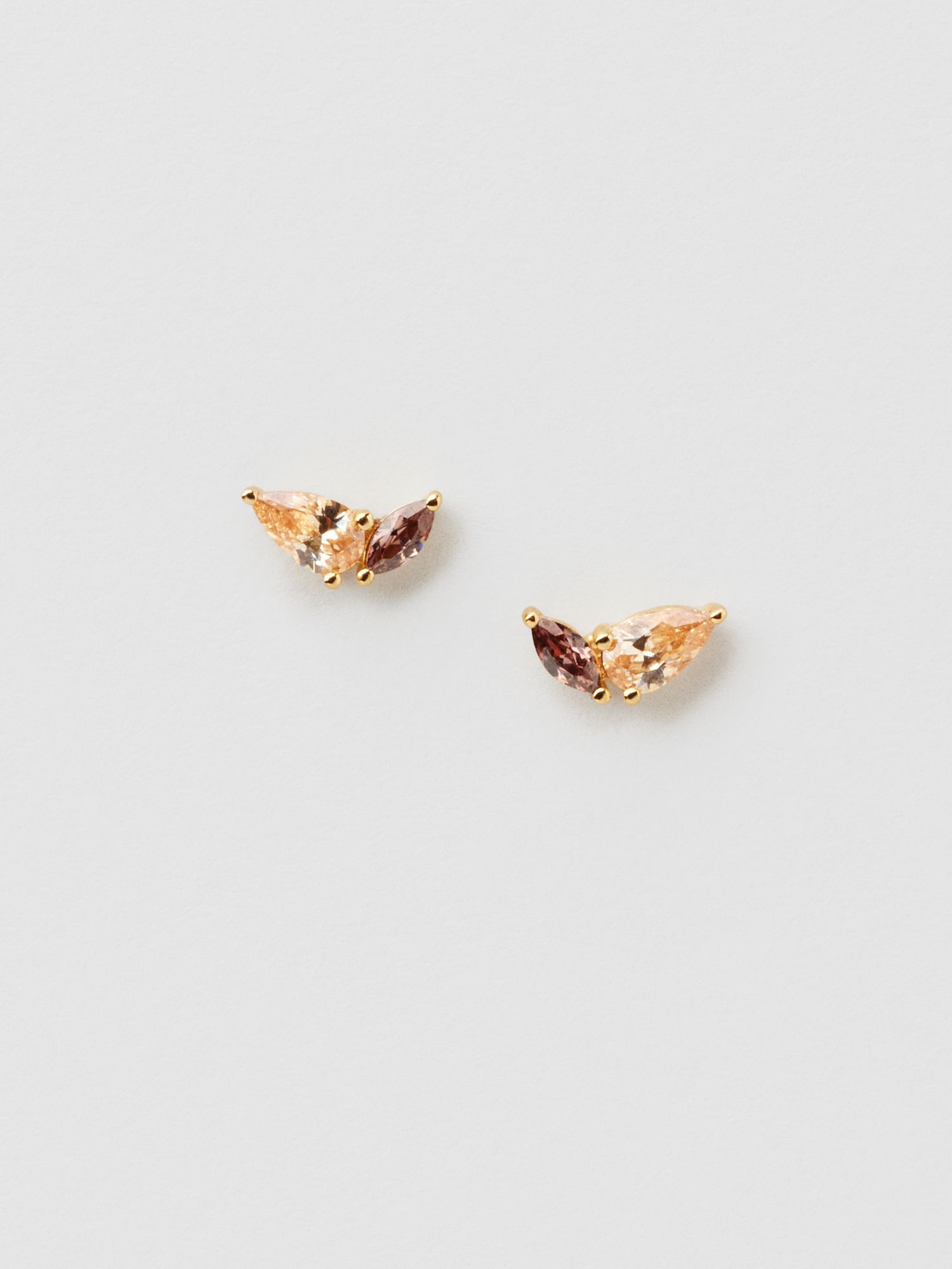 Espresso Duo Drop Studs